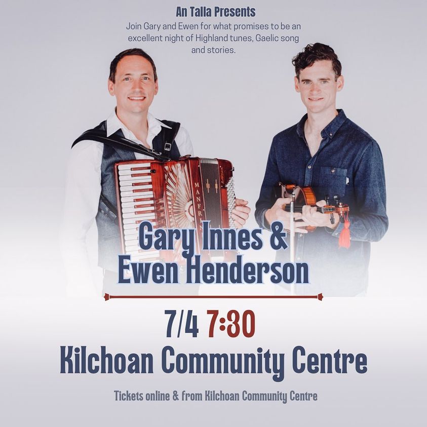 Gary Innes & Ewen Henderson at Kilchoan Community Centre | West ...